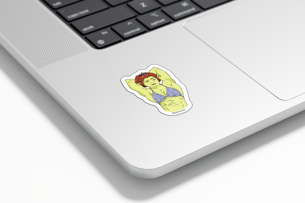 Bodybuilder Fiona Sticker – Kachi's Canva